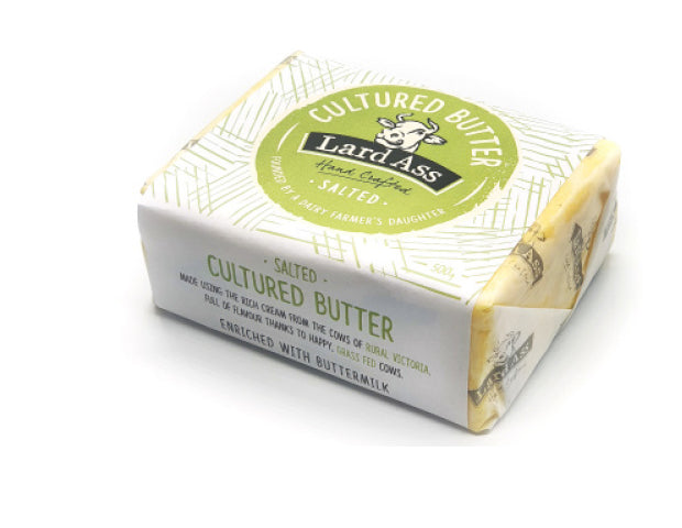 Salted Cultured Butter 500g – Lard Ass Butter