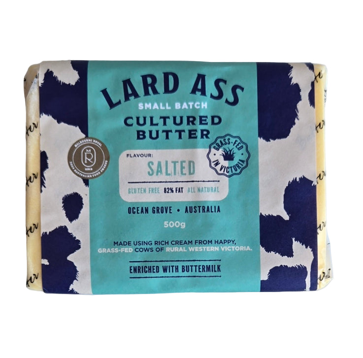 Salted Cultured Butter 500g – Lard Ass Butter